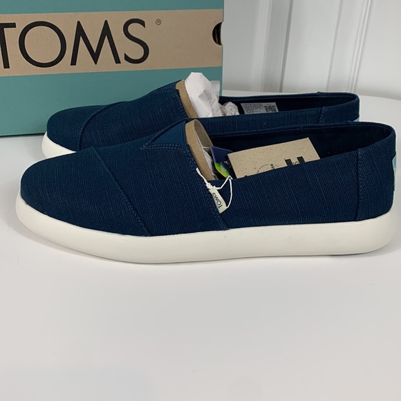 Toms | Shoes | Nwt Toms Men Navy Blue Wide Mens Size 2 Slip On Shoes ...